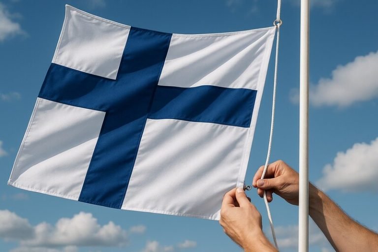Suomen lipun kiinnitys naruun – näin teet sen oikein - Taskurahaa.fi